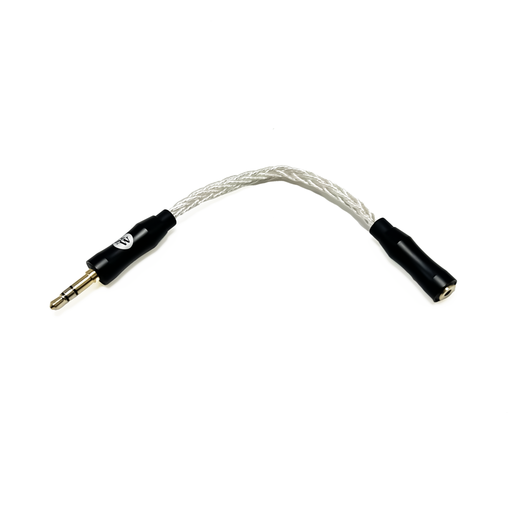 Strauss & Wagner SW-2535A 2.5mm Female to 3.5mm Male 8-Core Silver ...