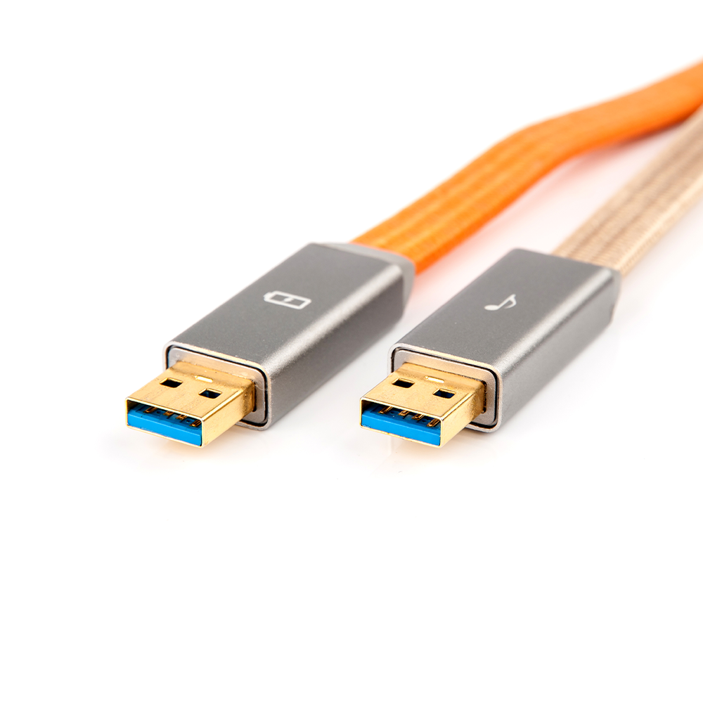 iFi Gemini 3.0 Dual Headed Audiophile USB Cable (0.7m, USB 2.0 B) | Audio46
