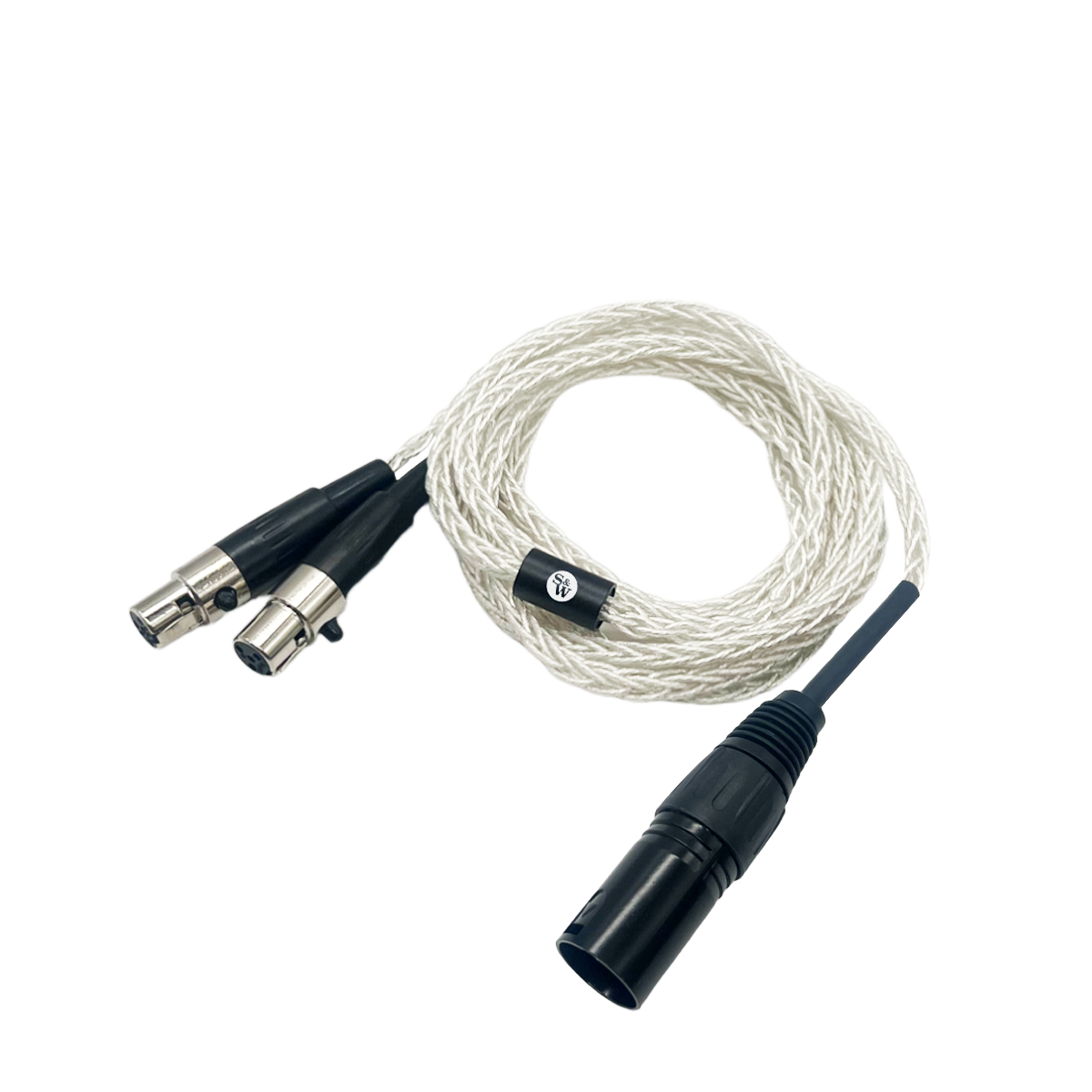 Strauss & Wagner Cannes Mini-XLR 4-pin XLR Balanced 8-core OFC Silver ...
