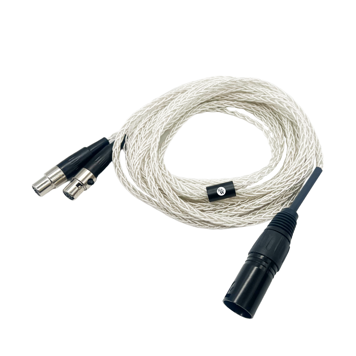 Strauss & Wagner Cannes Mini-XLR 4-pin XLR Balanced 8-core OFC Silver ...