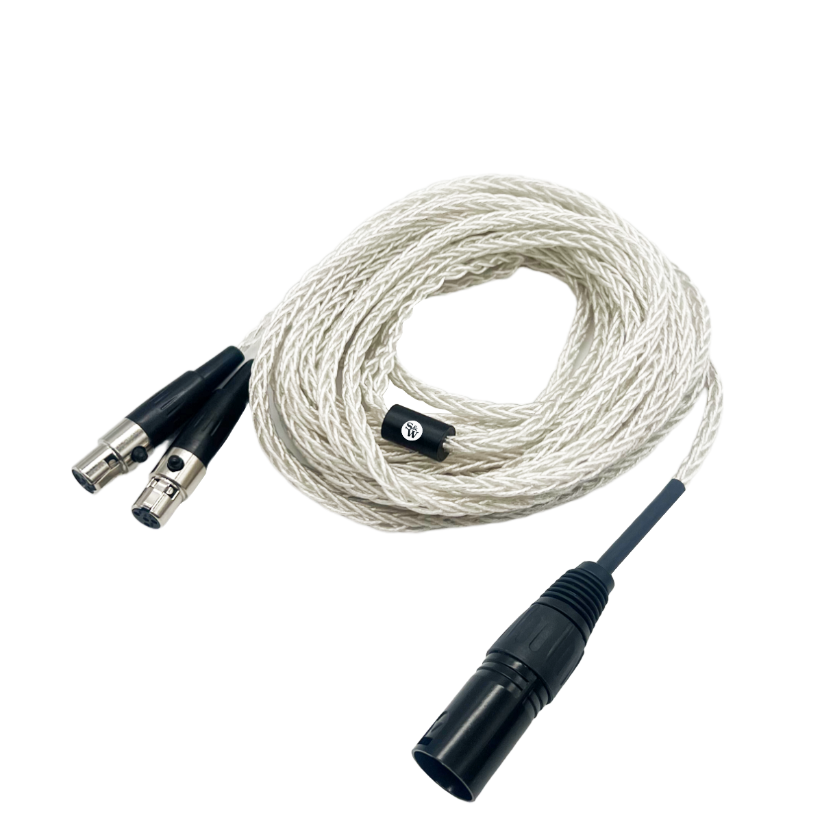 Strauss & Wagner Cannes Mini-XLR 4-pin XLR Balanced 8-core OFC Silver ...