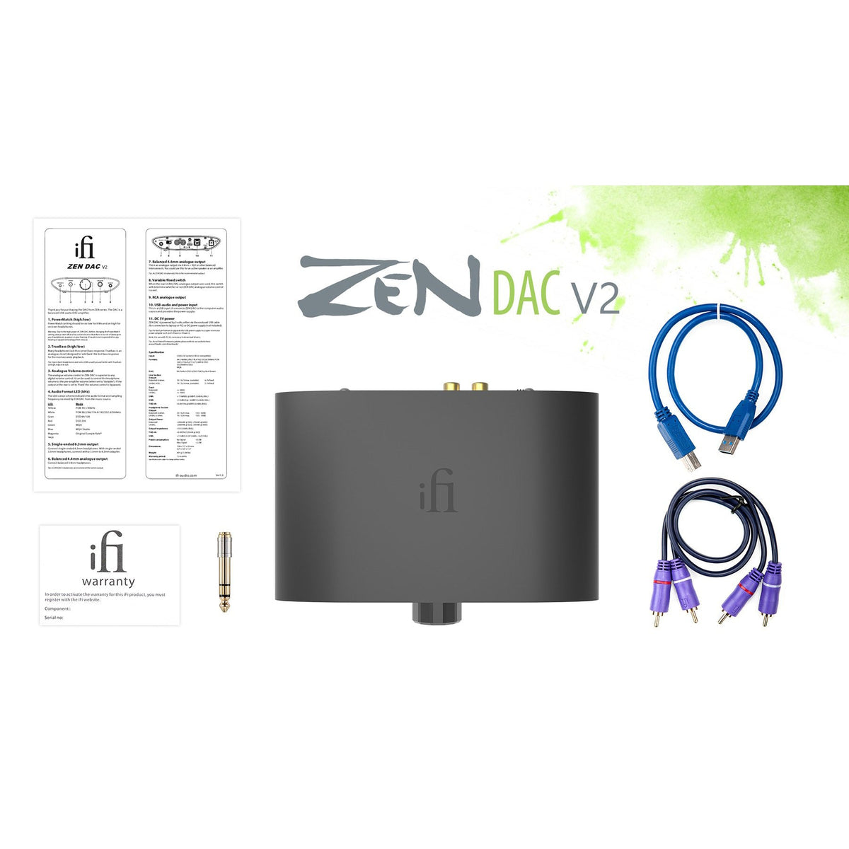 iFi ZEN DAC V2 Hi-resolution DAC/Amp (Open Box) | Audio46